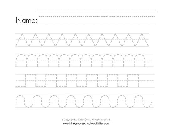 Free Printable Pattern Writing Worksheets