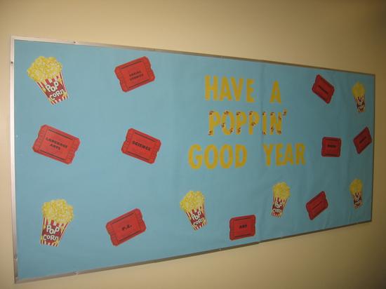 Have A Poppin' Good Year! - Hollywood Themed Back-To-School Bulletin B ...